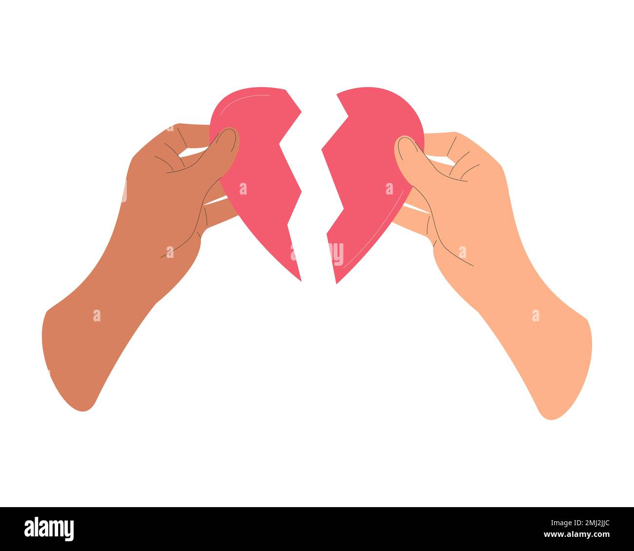 Broken heart, hands holding halves of a heart, lets make up, our love ...