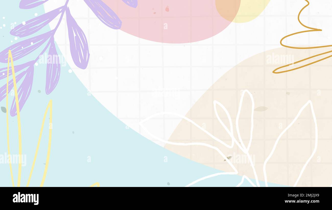 Abstract pastel Memphis patterned background vector Stock Vector Image ...