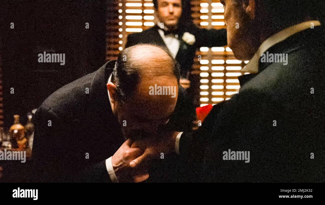 USA. Marlon Brando in a scene from the (C)Paramount Pictures film: The Godfather (1972). Plot ...