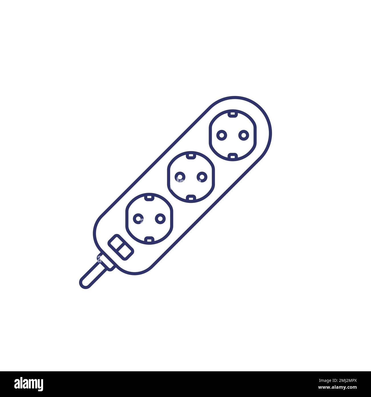 Electrical power strip plug Stock Vector Images - Alamy