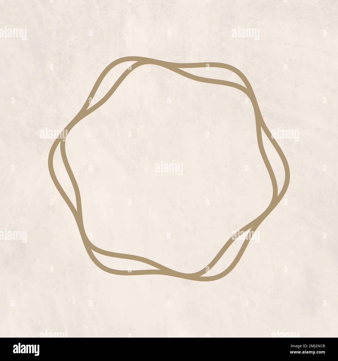 Round gold frame vector with design space Stock Vector Image & Art - Alamy