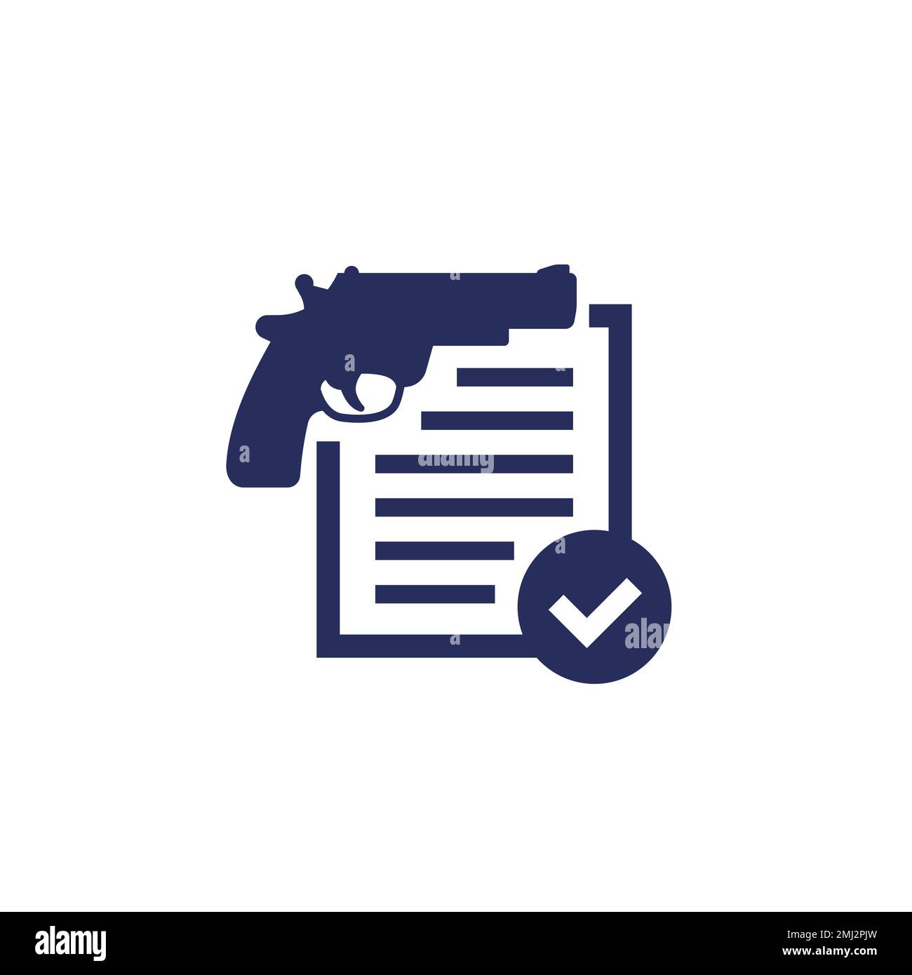 gun permit or license icon Stock Vector Image & Art - Alamy