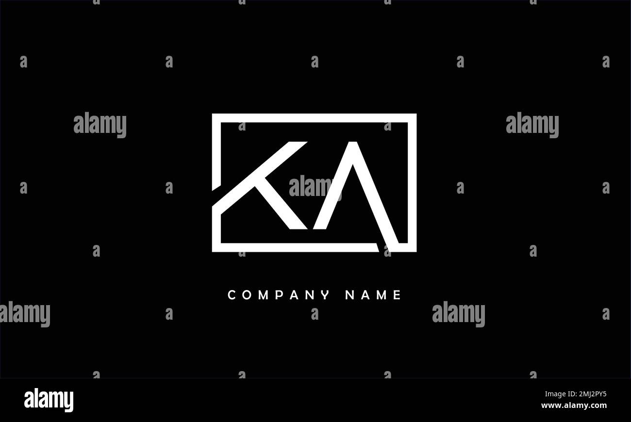 KA, AK Abstract Letters Logo Monogram Stock Vector Image & Art - Alamy