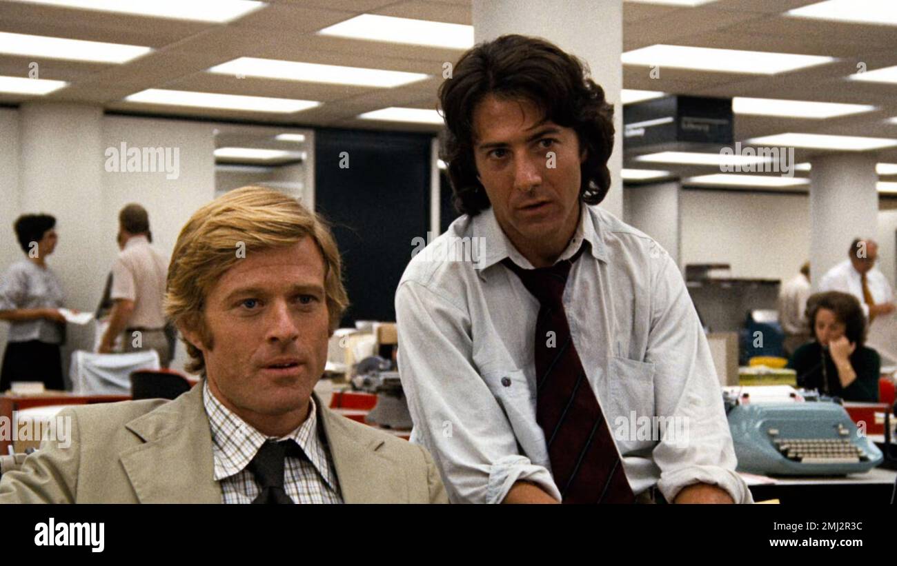 Los Angeles.CA.USA. Dustin Hoffman and Robert Redford in a scene in (C) Warner Bros film, All ...