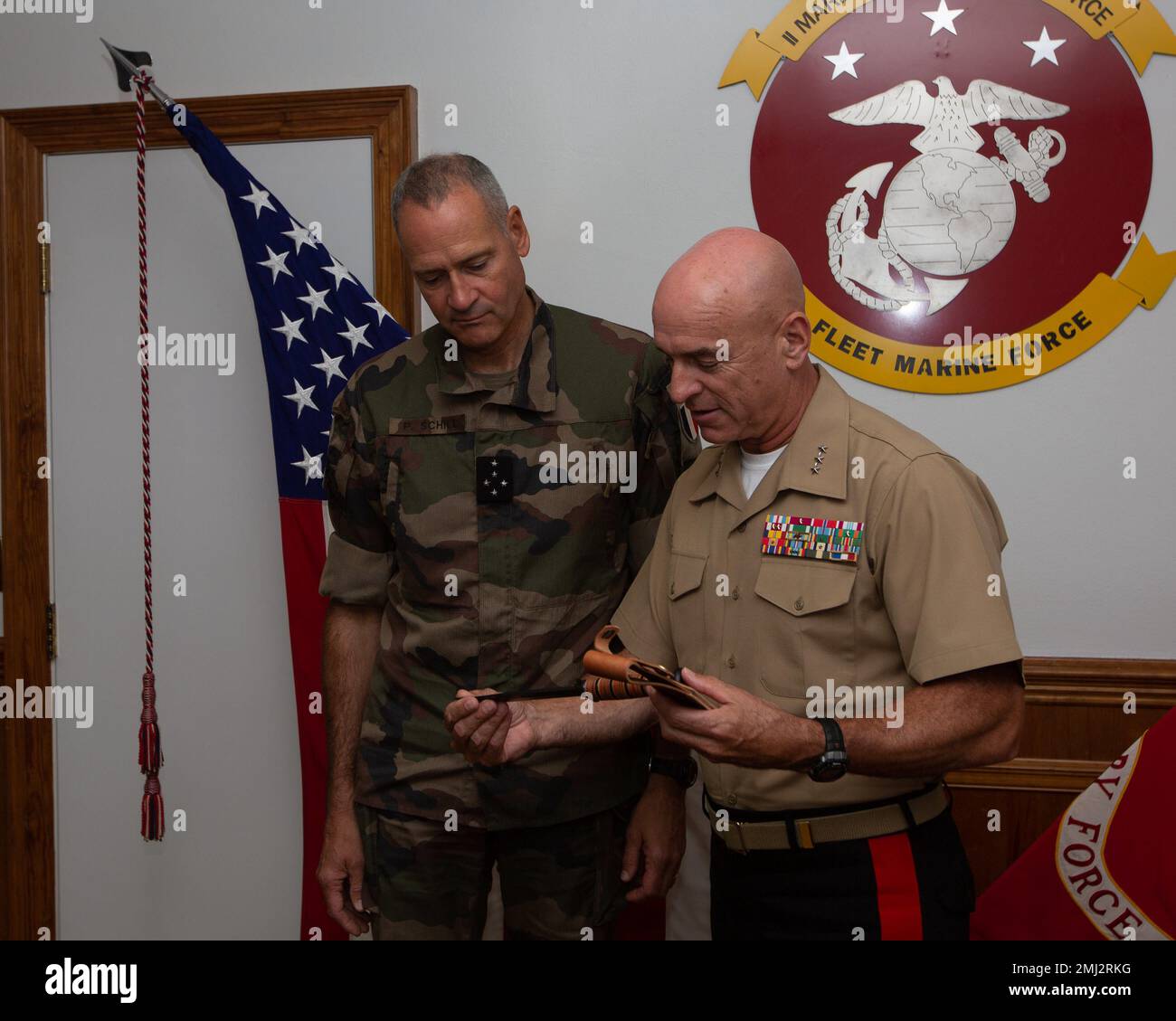 U.S. Marine Corps Lt. Gen. David A. Ottignon, commanding general of II ...