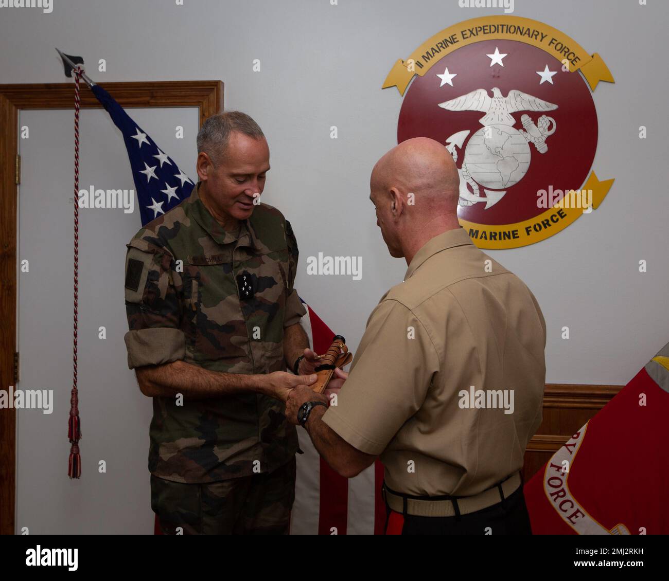 U.S. Marine Corps Lt. Gen. David A. Ottignon, commanding general of II ...