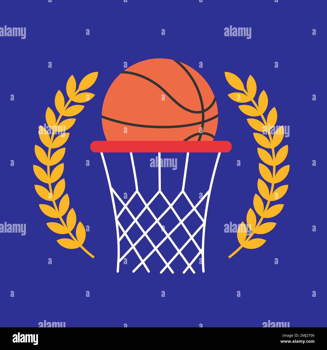 basketball emblem vector logo and icon design Stock Vector Image & Art ...