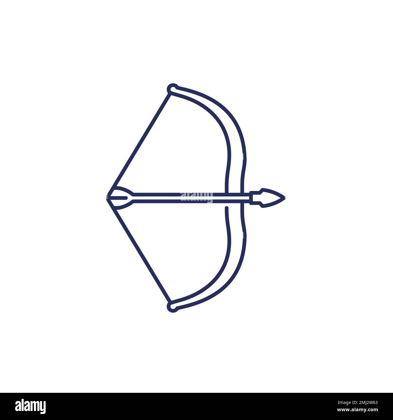 Bow arrow logo hi-res stock photography and images - Alamy