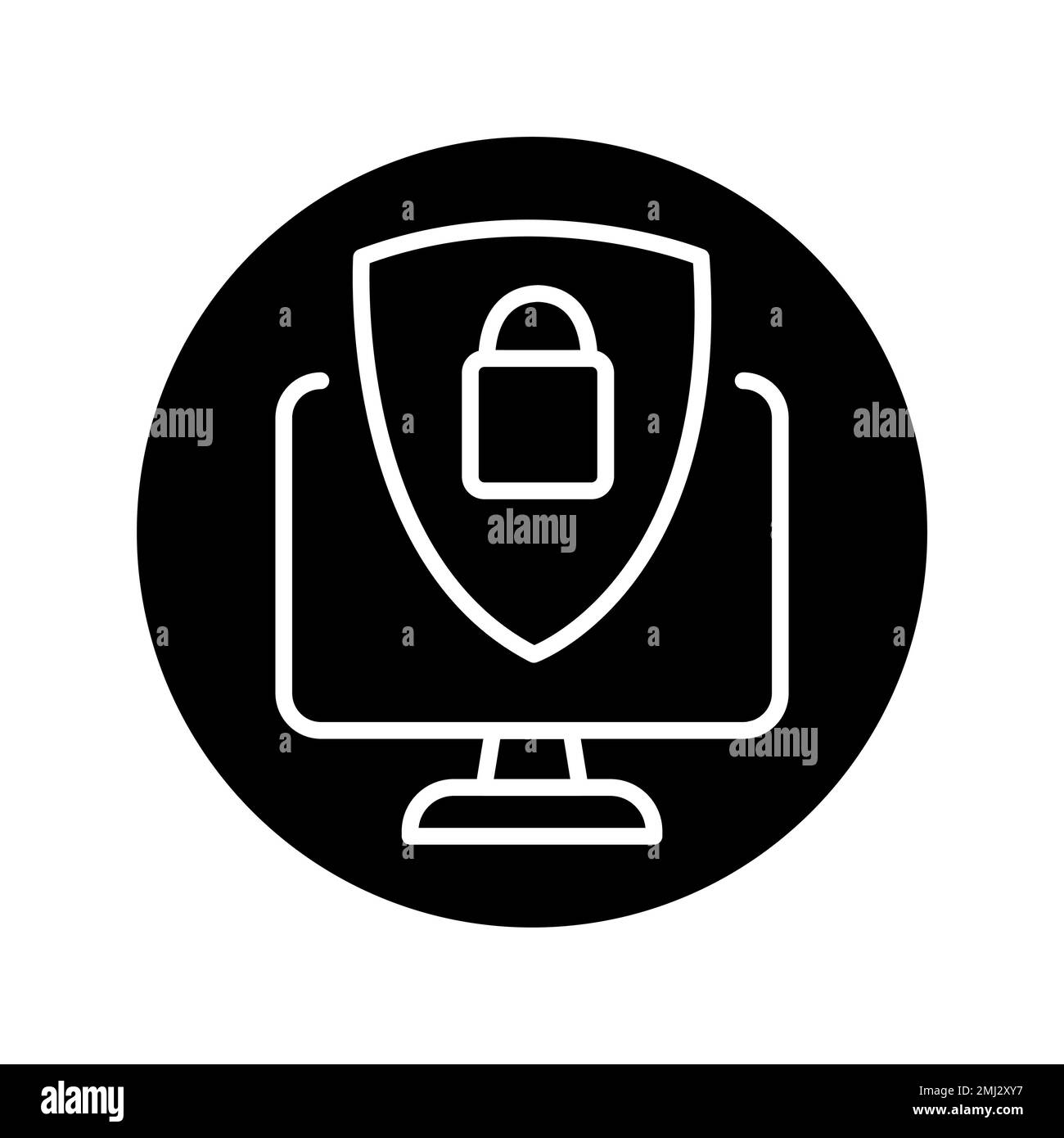 Drawing shield protection data Black and White Stock Photos & Images ...