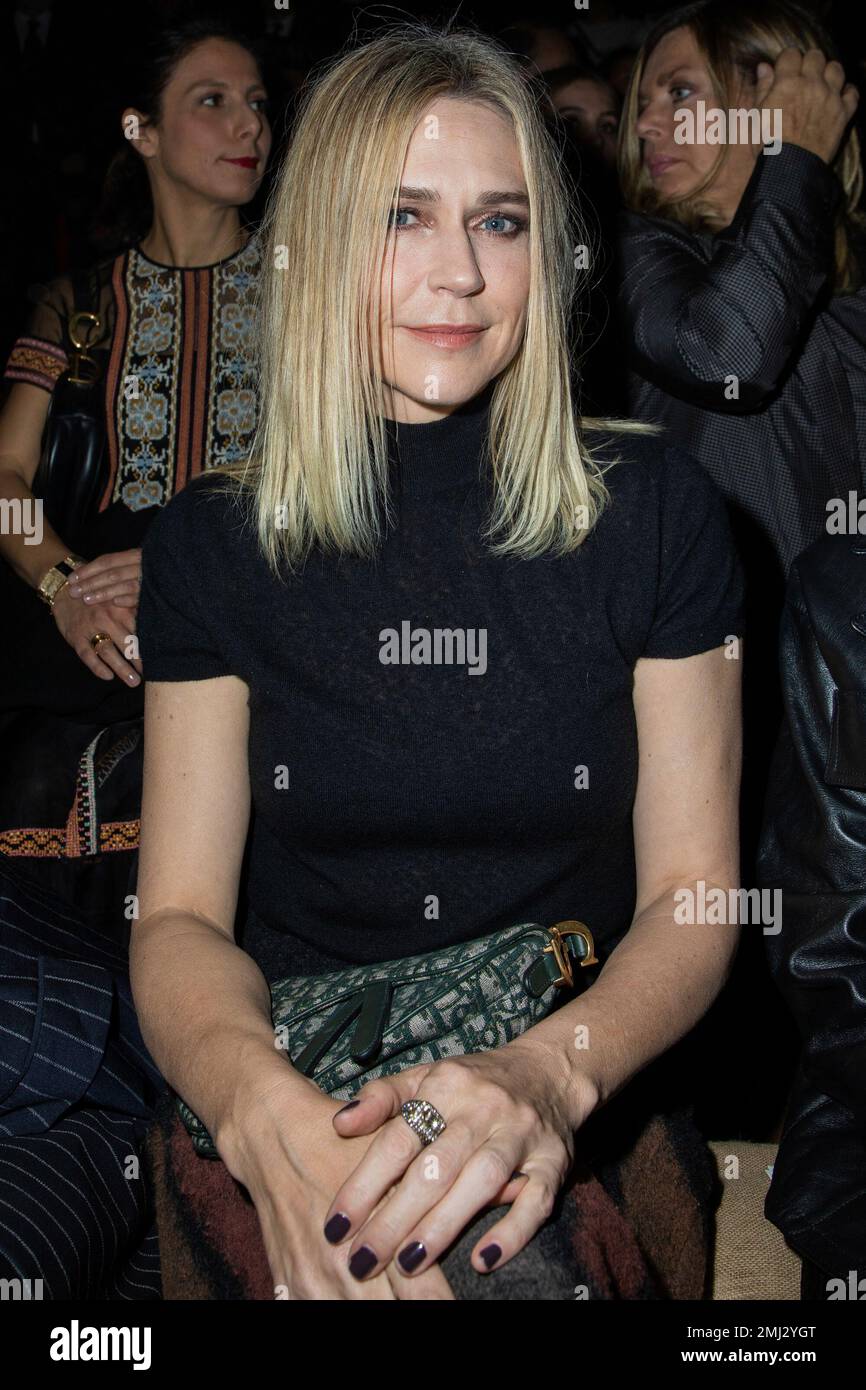 Marie-Josée Croze poses for photographers ahead of the Dior Ready To ...