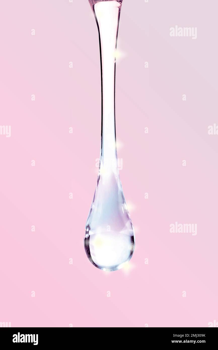 Transparent dripping oil beauty product vector Stock Vector Image & Art ...