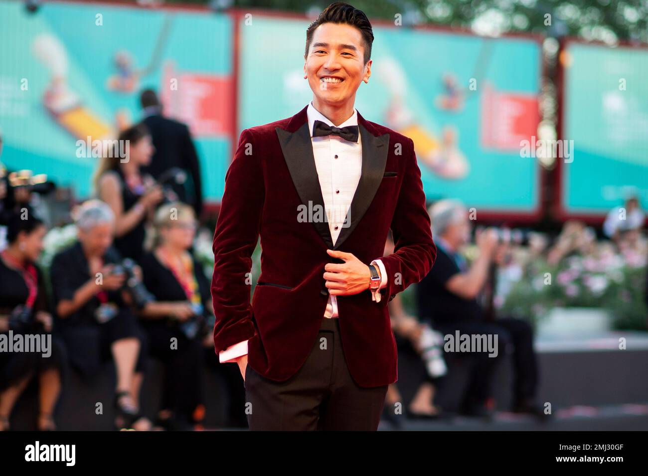 Mark Chao poses for photographers upon arrival at the premiere of the ...