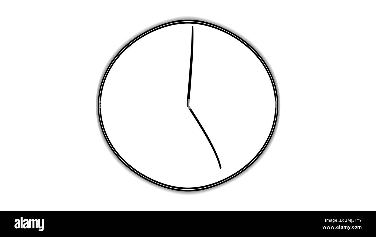 Beautiful 2d flat clock isolate on white background. concept of time ...