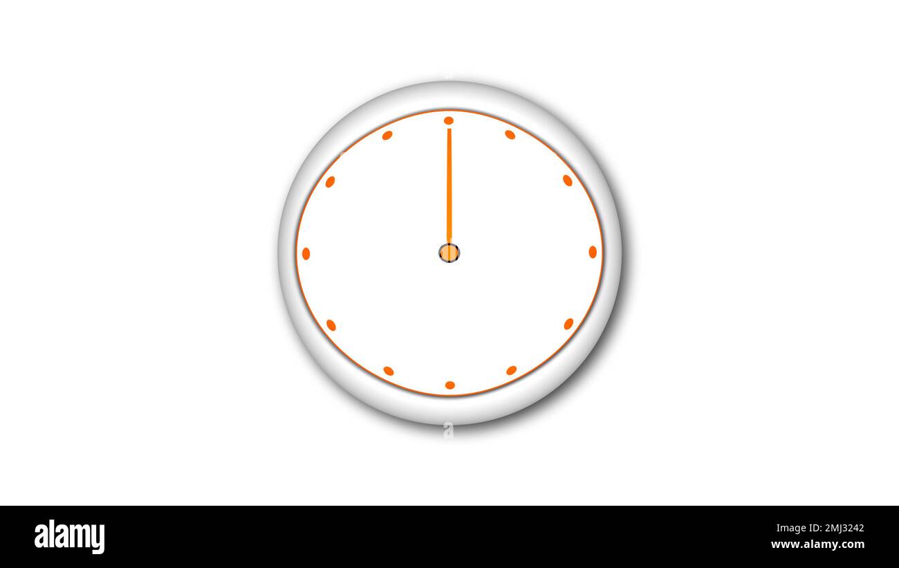Beautiful 2d flat clock isolate on white background. concept of time ...