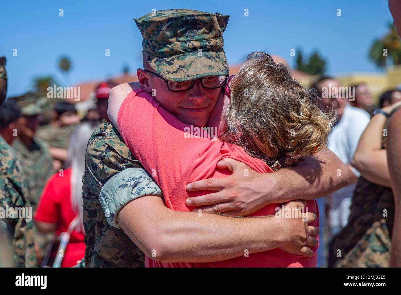 A new U.S. Marine with Alpha Company, 1st Recruit Training Battalion ...