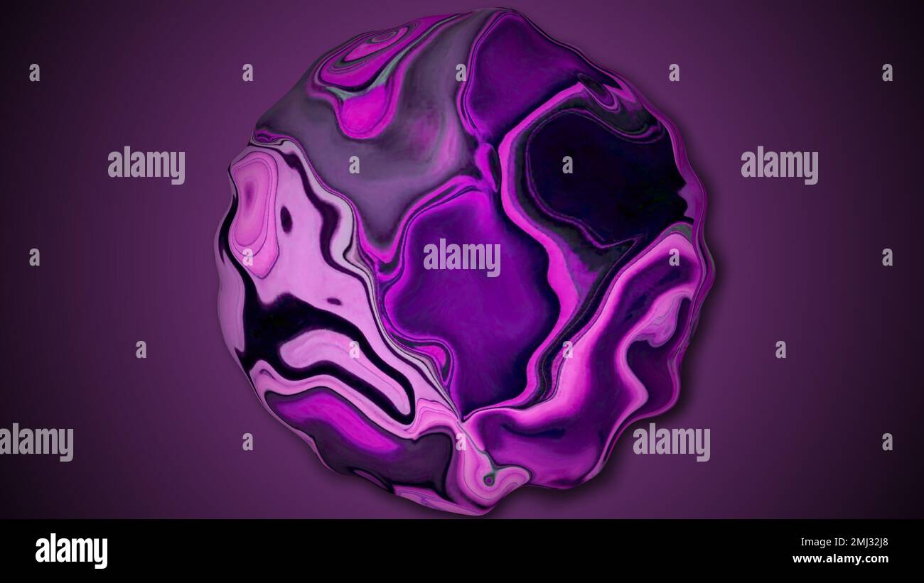 Abstract liquid sphere marble liquid isolate on white background Stock ...