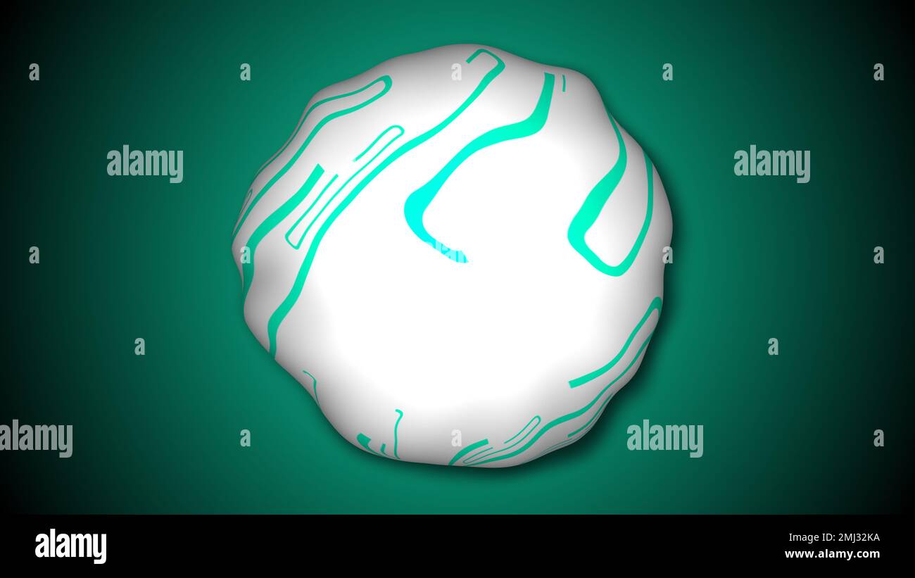 Abstract liquid sphere marble liquid isolate on white background Stock ...