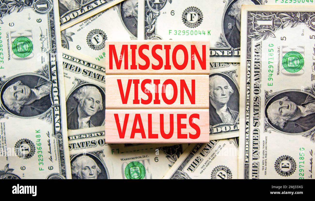 Mission vision values symbol. Concept words Mission Vision Values on ...