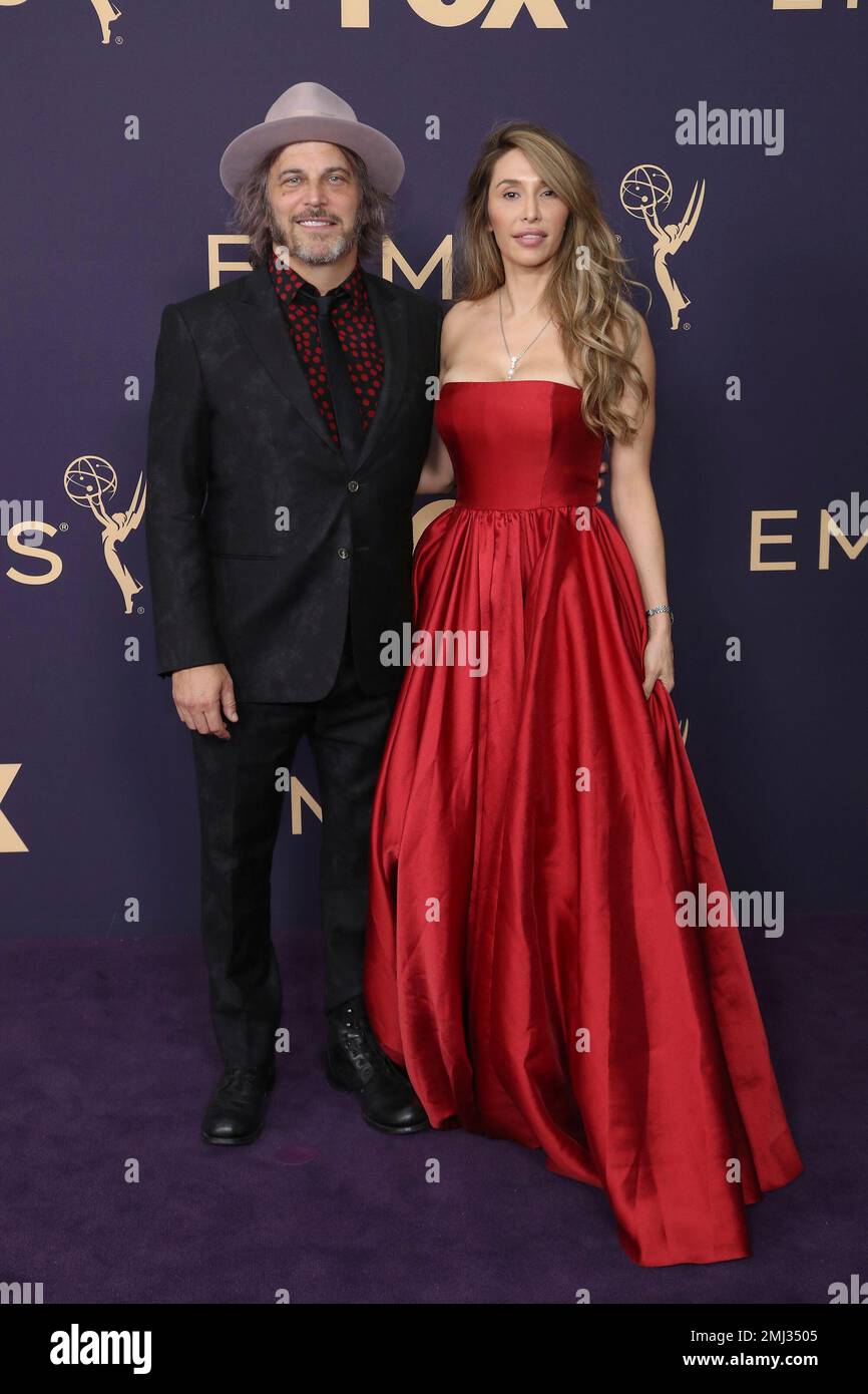 Nathan Ross, left, and Elizabeth Ross arrive at the 71st Primetime Emmy ...