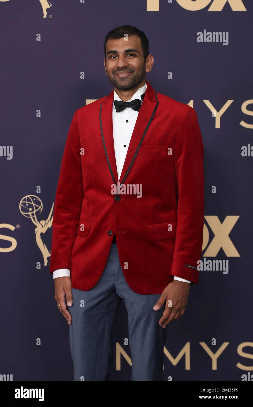 Nitish Kannan arrives at the 71st Primetime Emmy Awards on Sunday, Sept ...