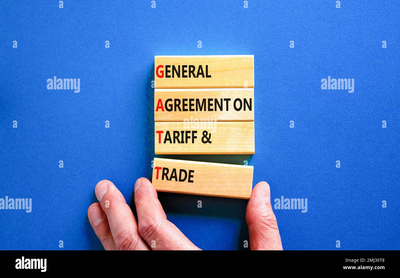 GATT symbol. Concept words GATT general agreement on tariff and trade ...
