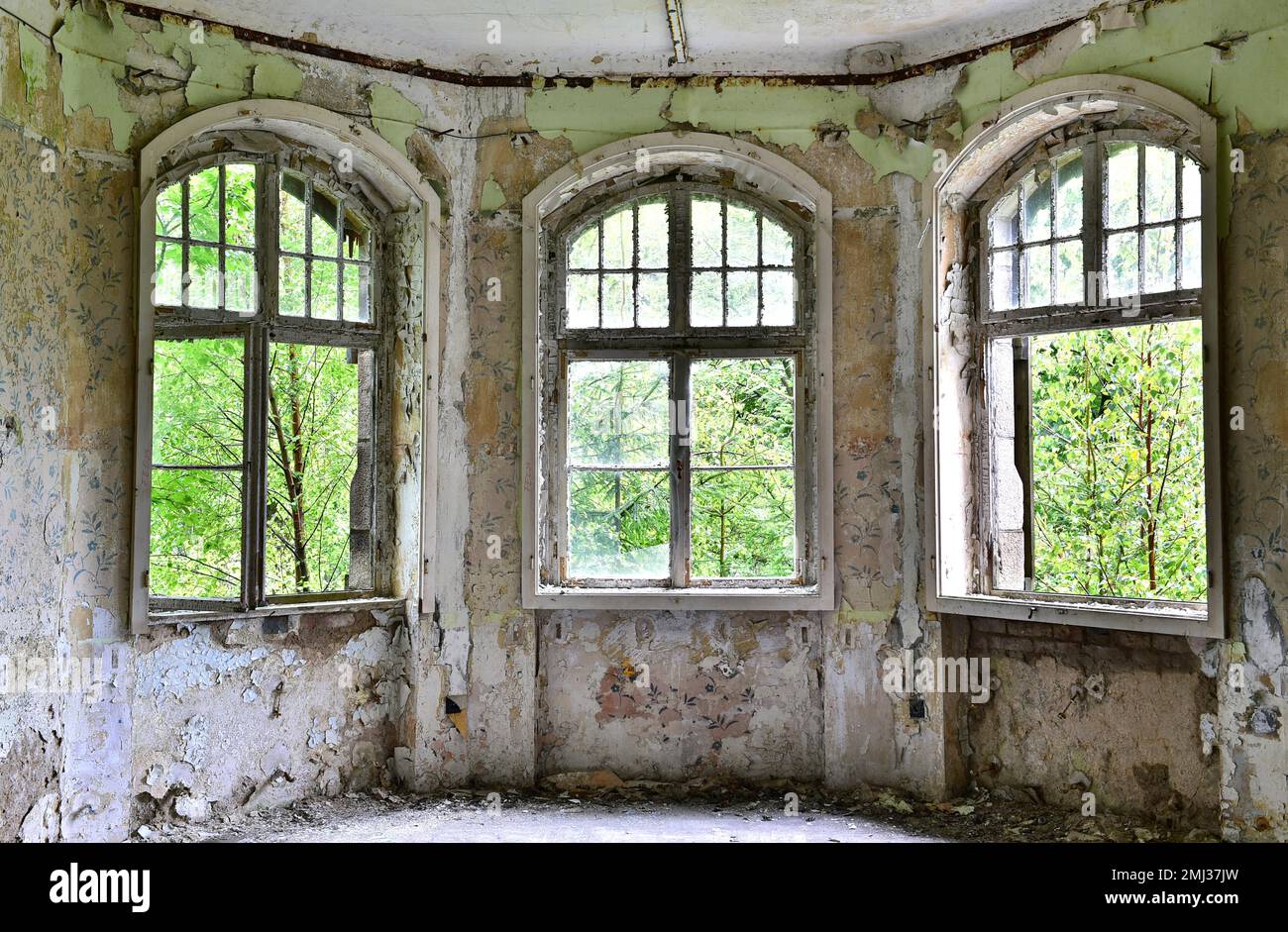 Window, building ruin, Germany Stock Photo - Alamy