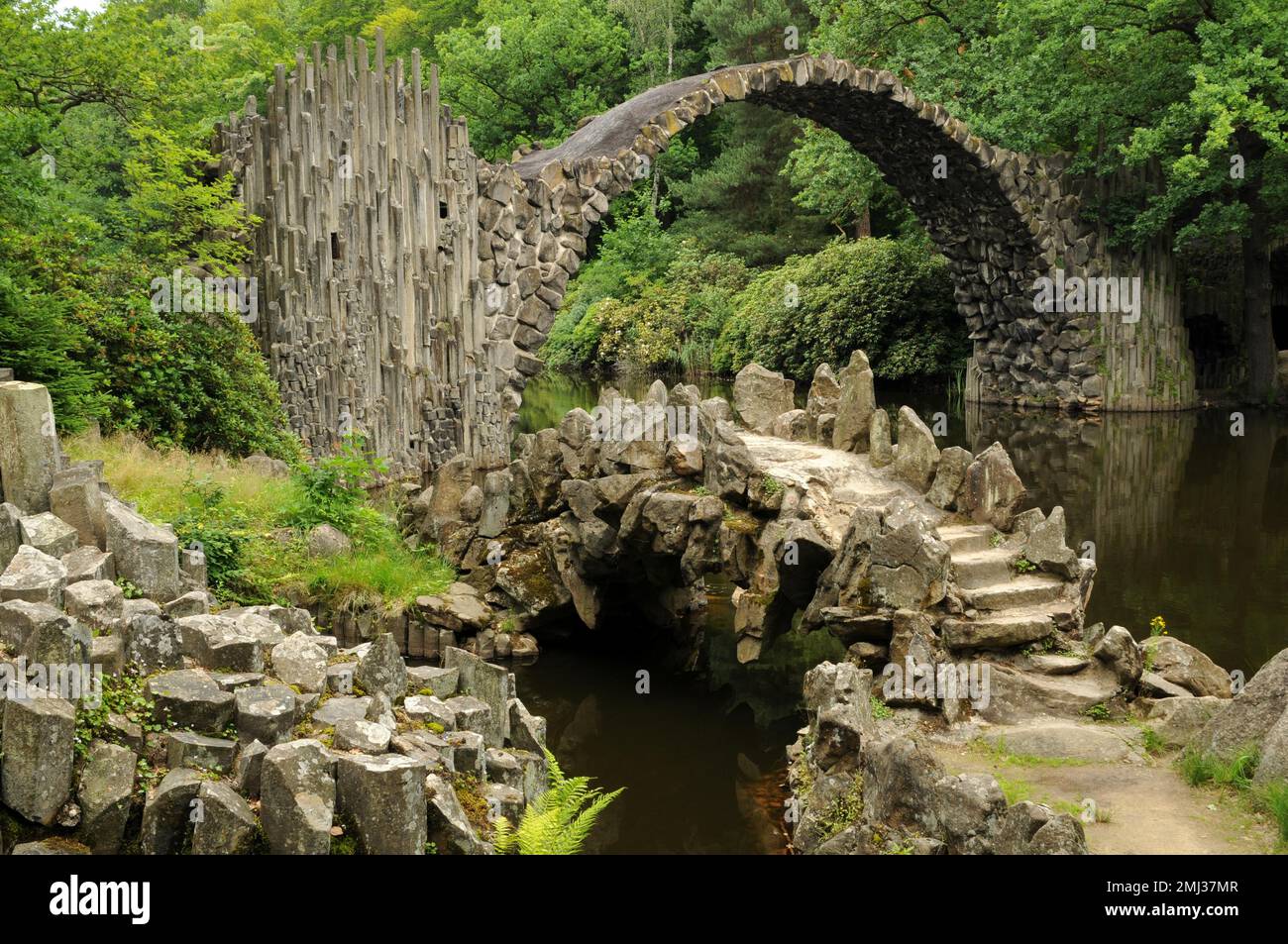 Rakotz Bridge, Devils Bridge in Kromlau, Germany Stock Photo - Alamy