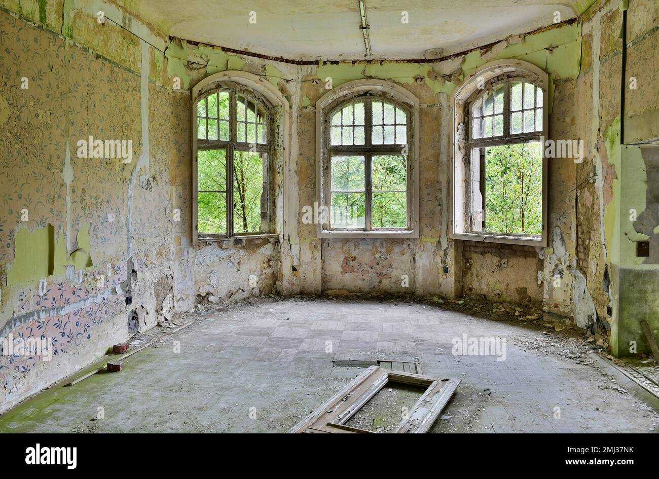 Window, building ruin, Germany Stock Photo - Alamy