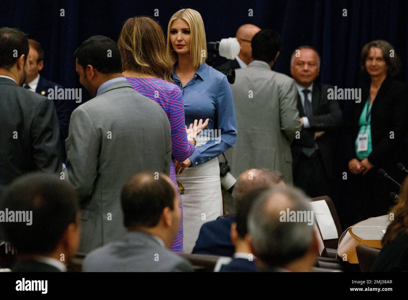 Ivanka Trump arrives for an event on religious freedom with President ...