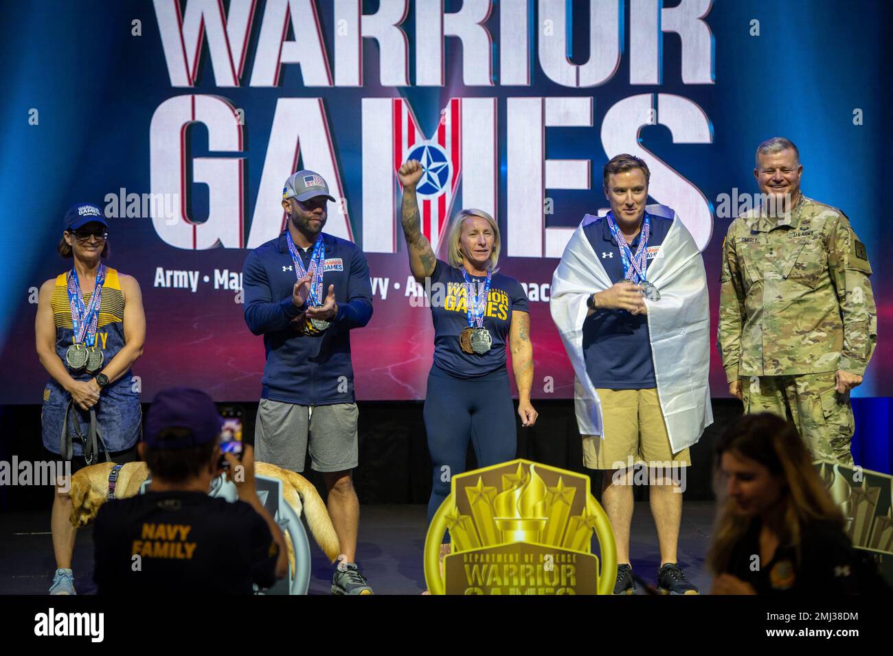 ORLANDO, Fla. (Aug. 25, 2022) Team Navy receives medals for track at ...