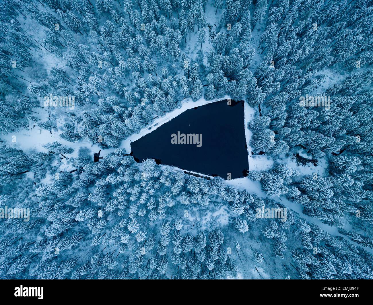 Black forest lake aerial view hi-res stock photography and images - Alamy
