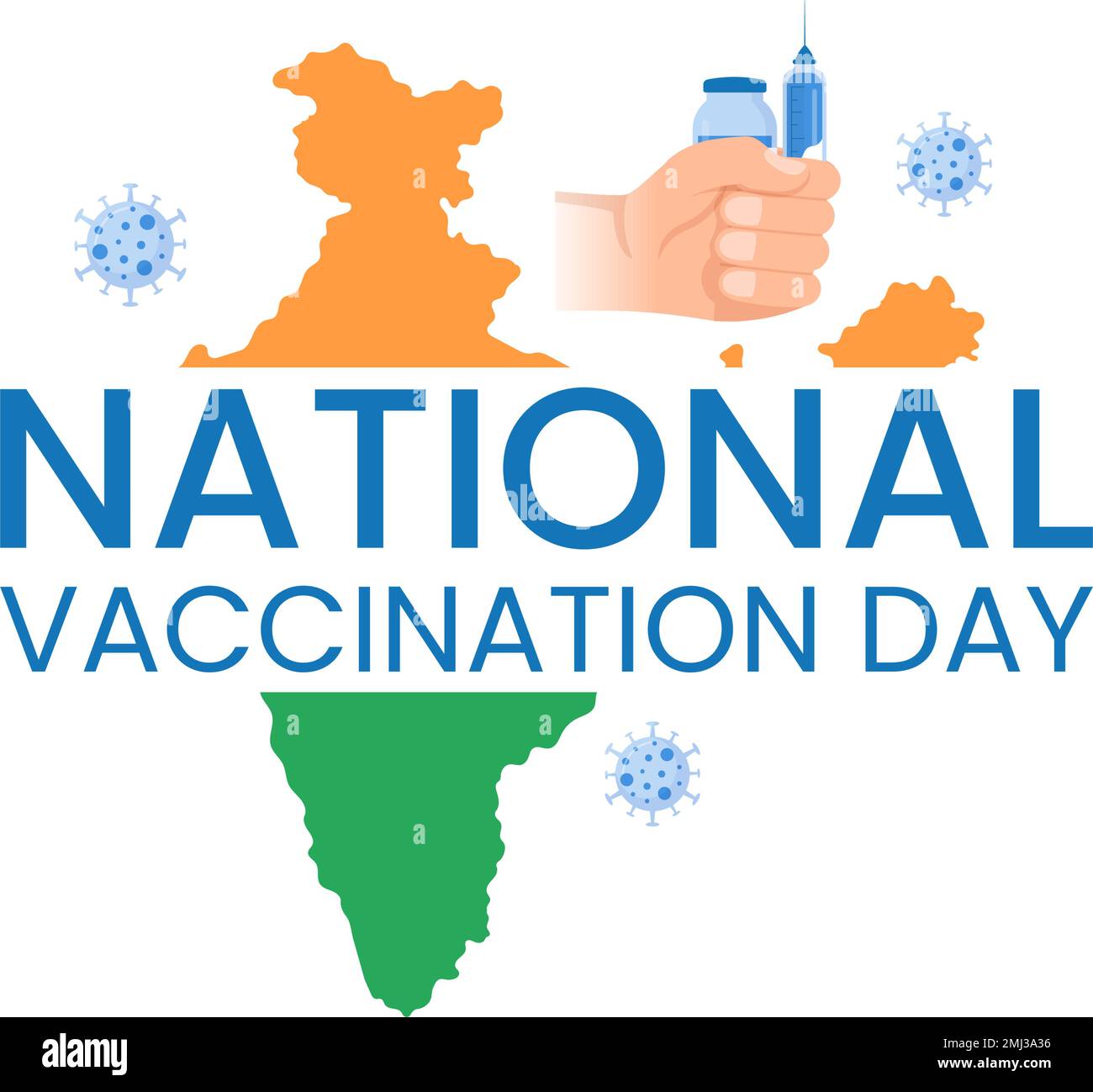 National Vaccination Day on March 16 Illustration with Vaccine Syringe ... National Vaccination Day on March 16 Illustration with Vaccine Syringe ...