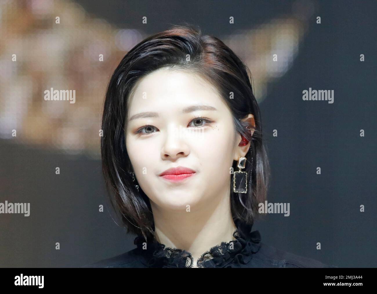 Jeongyeon, a member of K-pop group Twice attends at a showcase for the ...