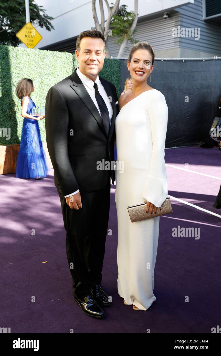 Carson Daly, left, and Siri Pinter arrive at the 71st Primetime Emmy ...