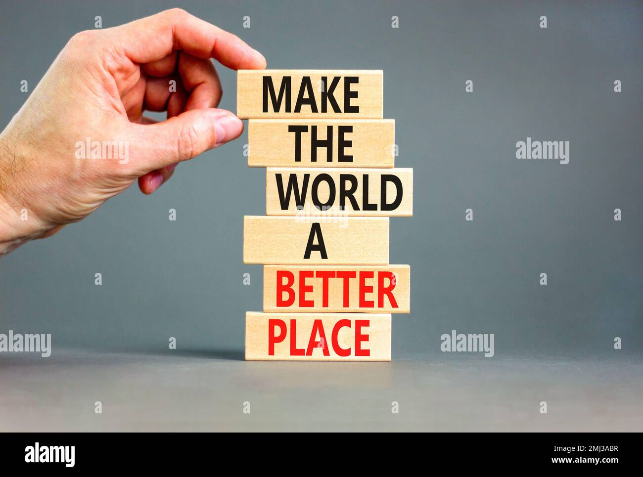 Make a better world symbol. Concept words Make the world a better place ...