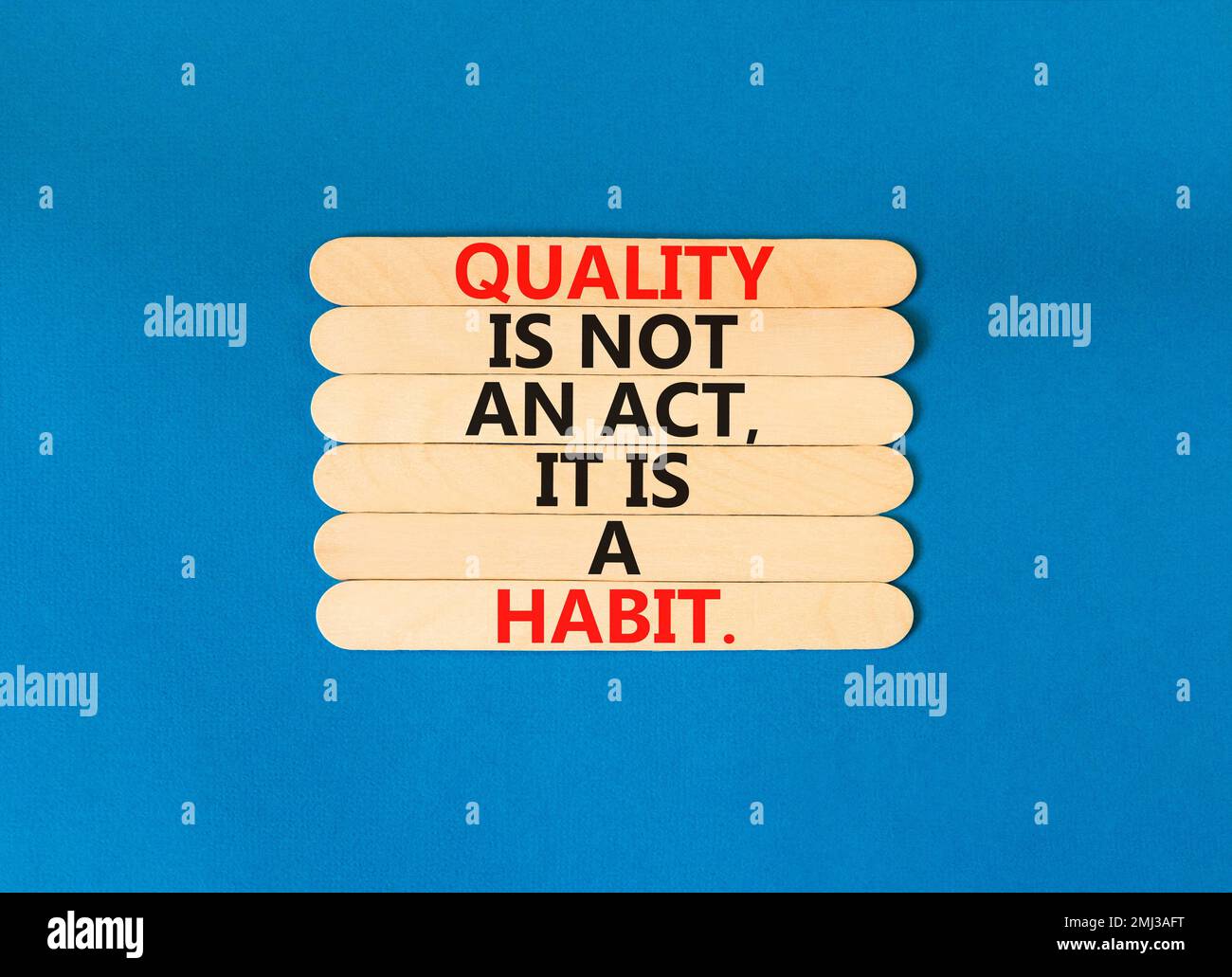 Quality is a habit symbol. Concept words Quality is not an act it is a ...