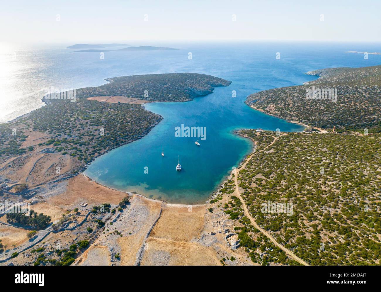 Astypalea aerial hi-res stock photography and images - Alamy
