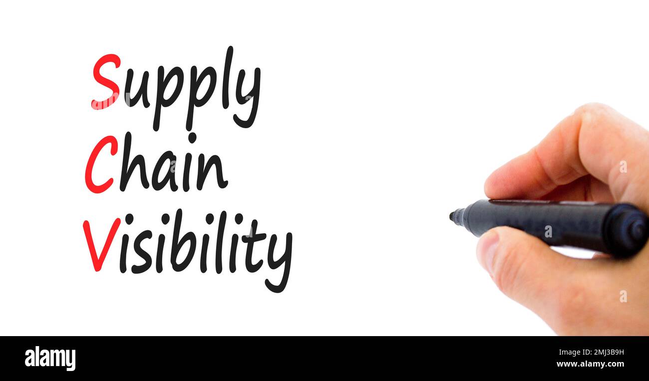 SCV supply chain visibility symbol. Concept words SCV supply chain ... SCV supply chain visibility symbol. Concept words SCV supply chain ...