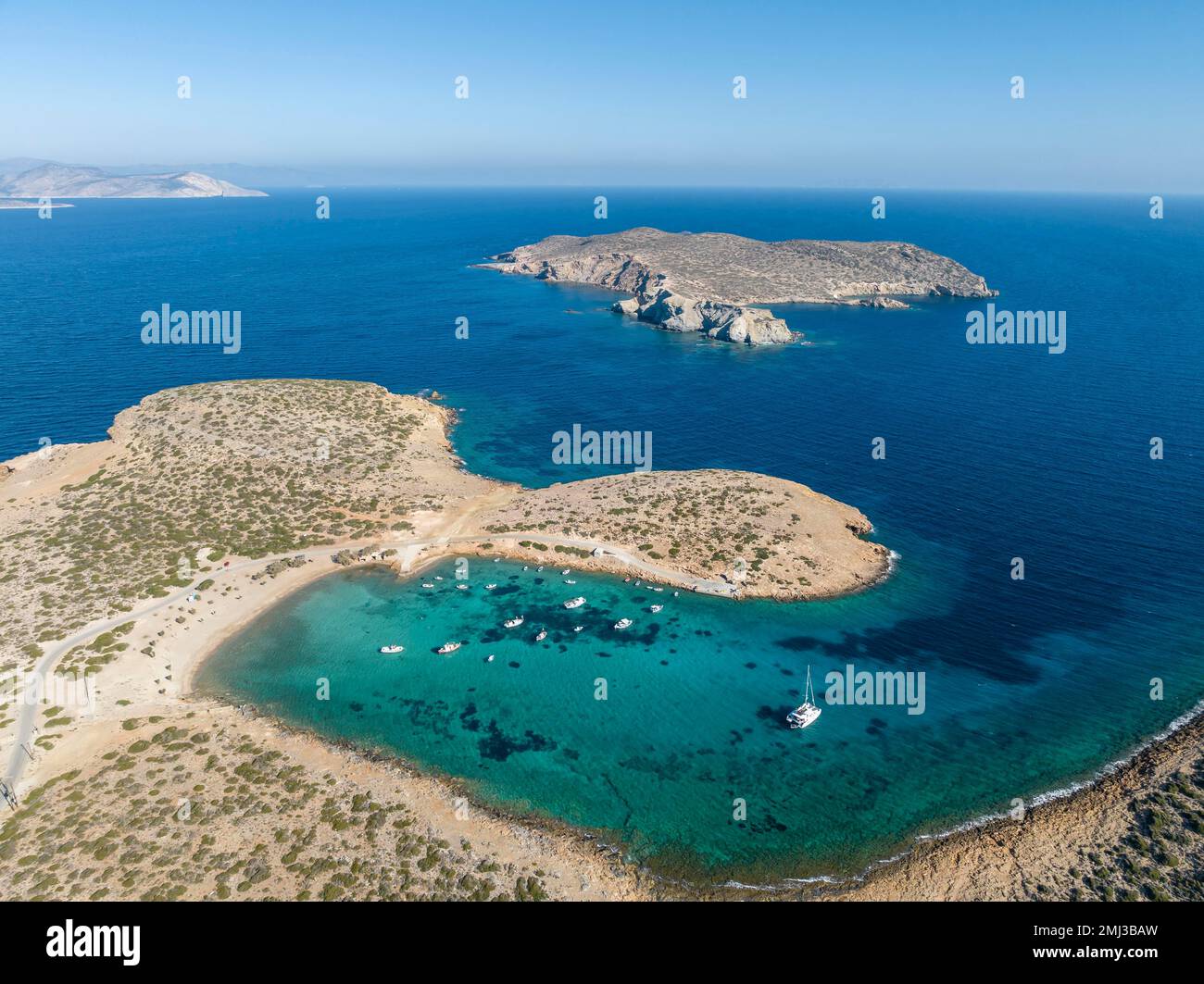 Astypalea aerial hi-res stock photography and images - Alamy