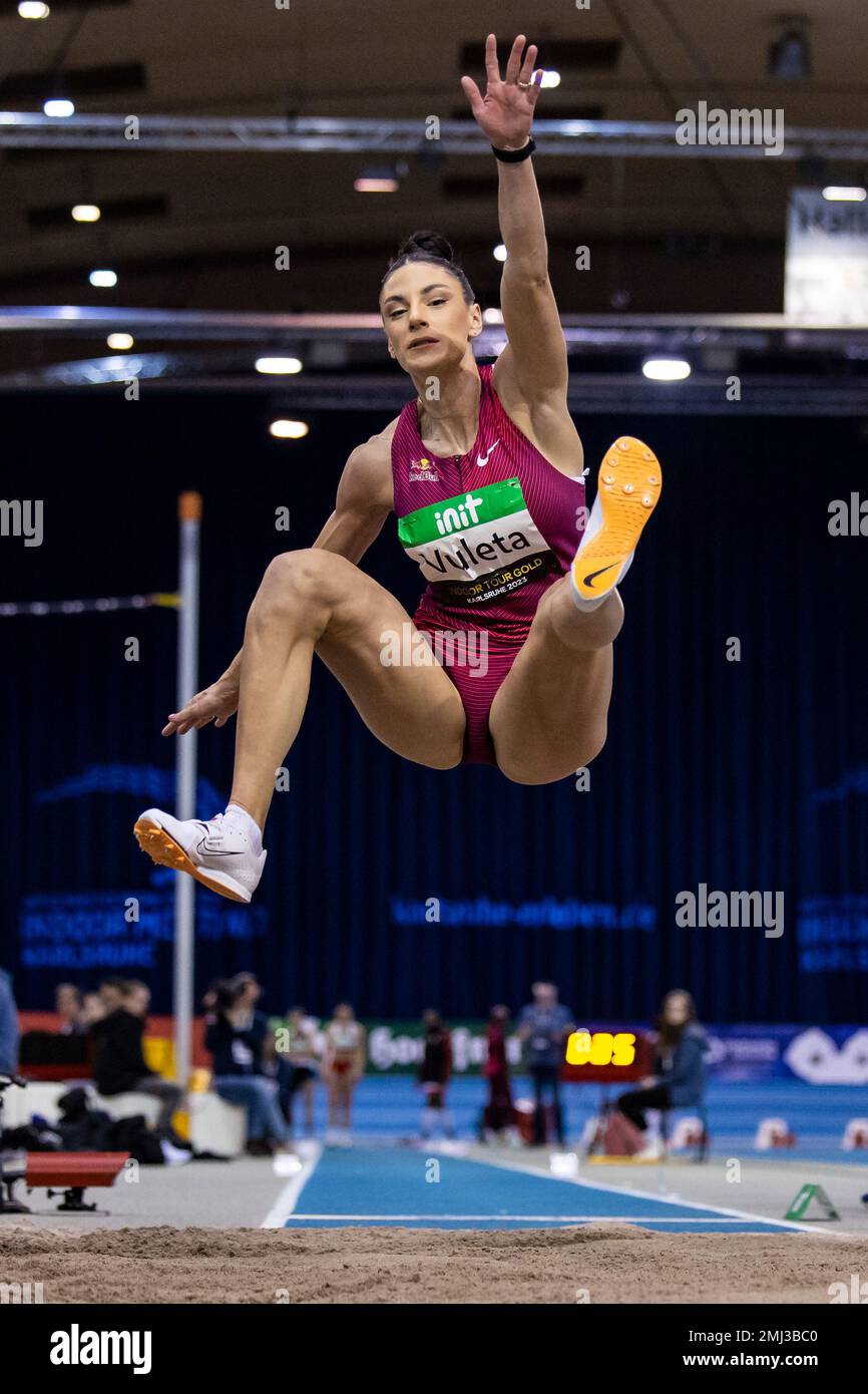 Karlsruhe, Germany. 27th Jan, 2023. Athletics: INDOOR-Meeting Karlsruhe ...