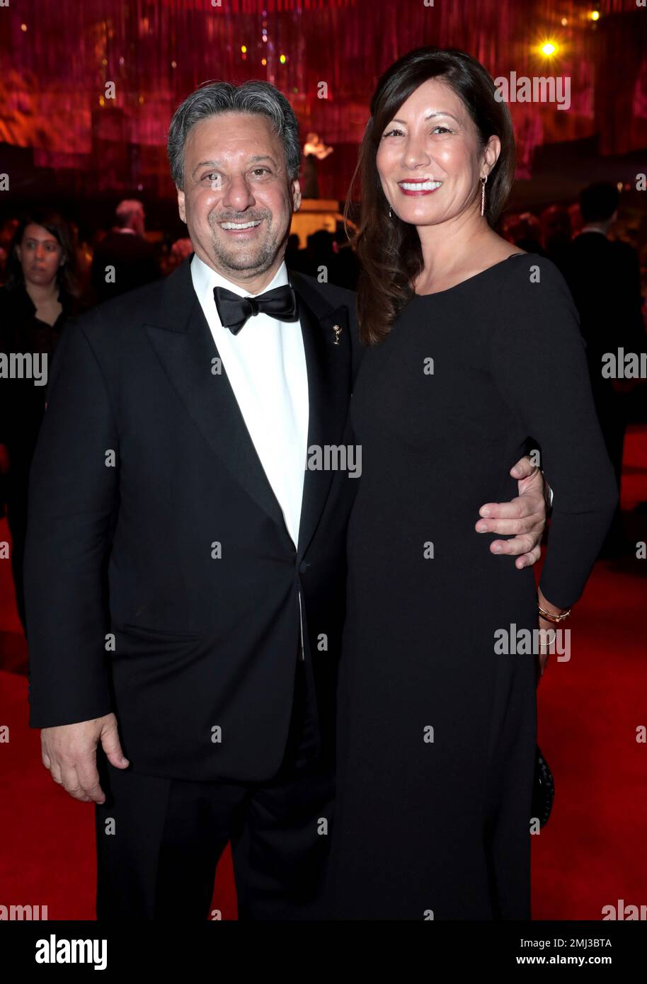 Television Academy Chairman and CEO Frank Scherma, left, and Carrie ...