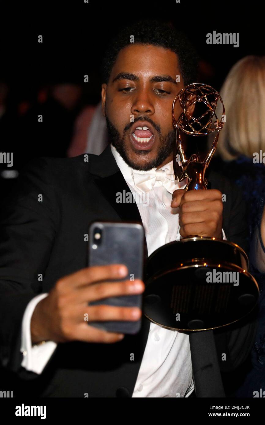 Jharrel Jerome, winner of the award for outstanding lead actor in a ...