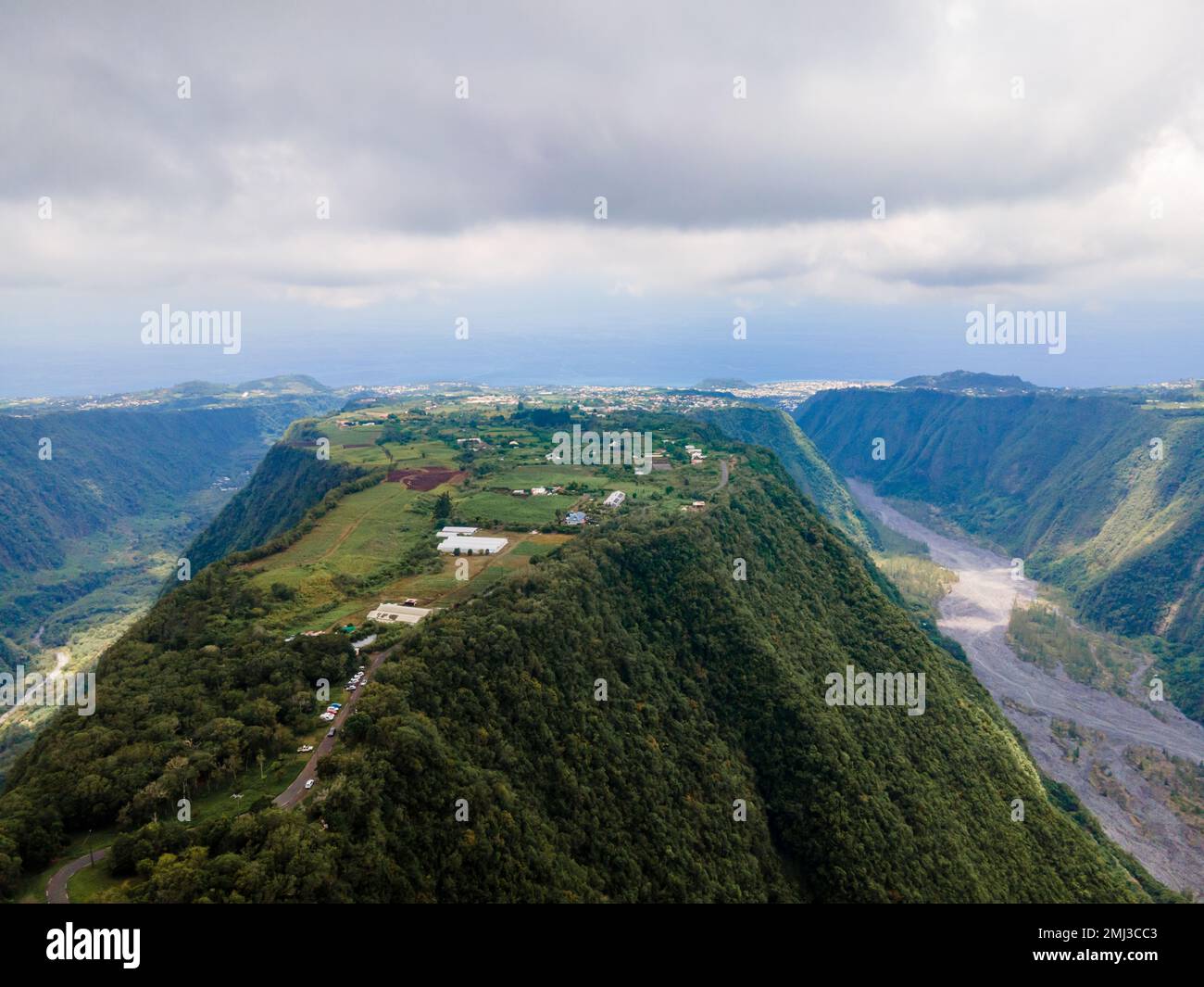 Saint-Joseph, Reunion Island - Grand Coude plateau Stock Photo - Alamy