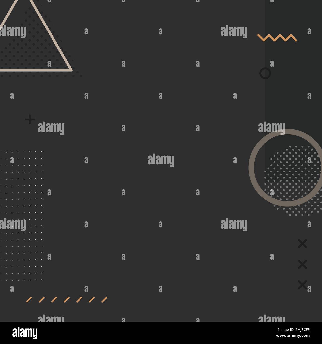 Dark tone Memphis Instagram ad background vector Stock Vector Image ...