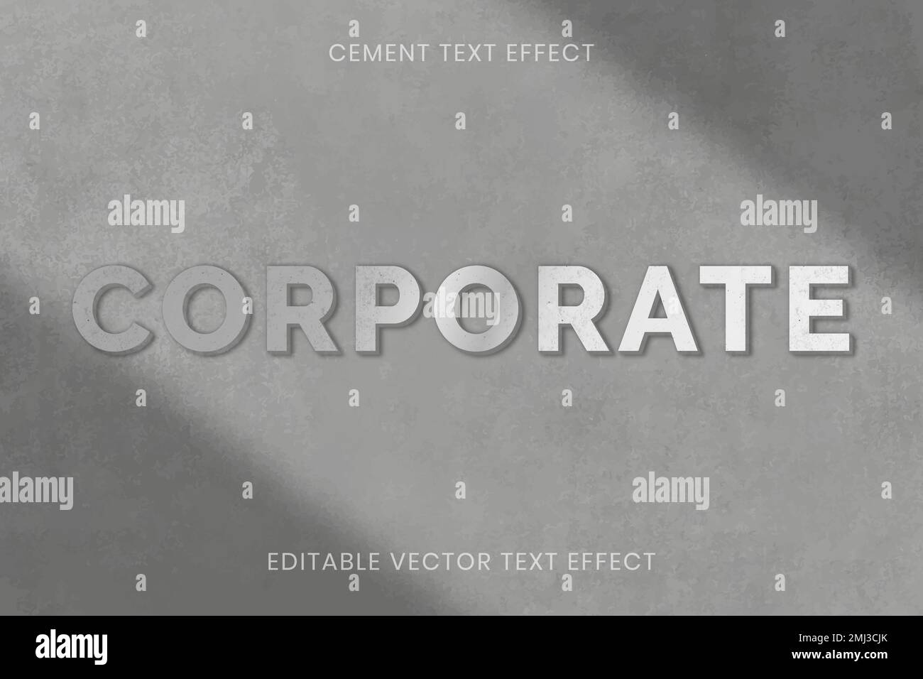 Cement texture text effect vector editable template Stock Vector Image & Art - Alamy