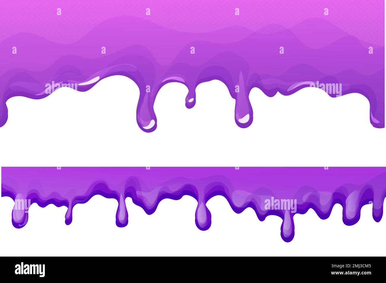 Slime purple and pink, jelly glaze with drips in cartoon style seamless ...