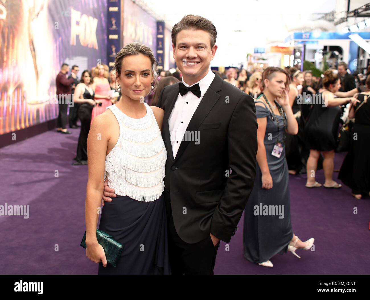 Guerrin Gardner, left, and Brett Johnson at the 71st Primetime Emmy ...