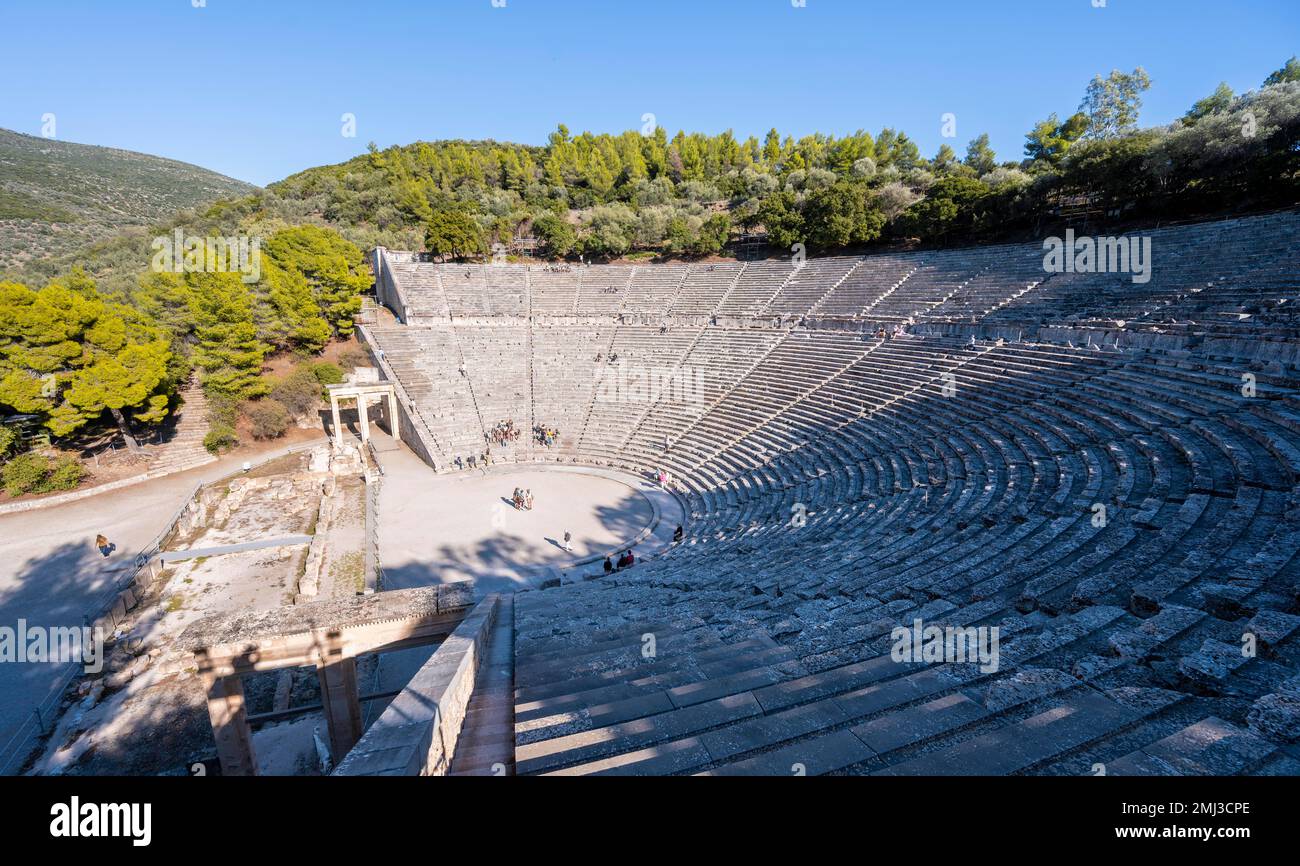 Ancient theatre of epidauros hi-res stock photography and images - Alamy