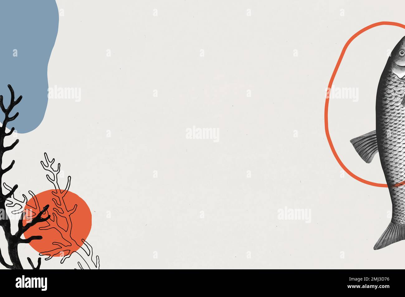 Vintage fish frame art vector Stock Vector Image & Art - Alamy