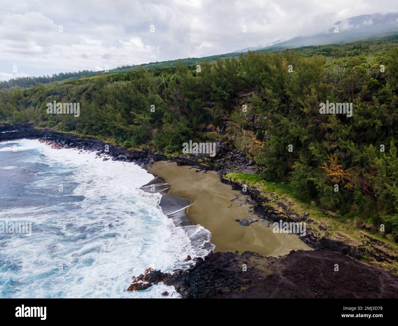 Saint-Philippe, Reunion Island - Tremblet beach. The youngest beach in ...